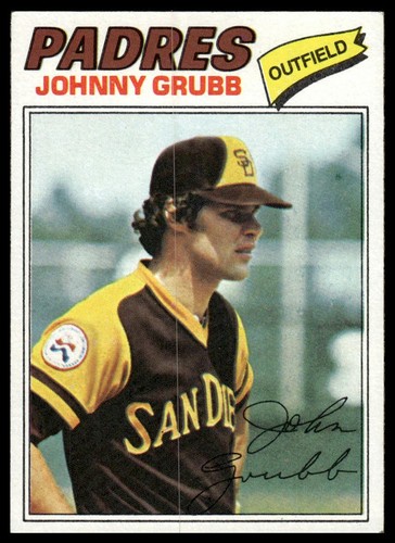 1977 Topps #286 Johnny Grubb San Diego Padres Baseball Card | eBay
