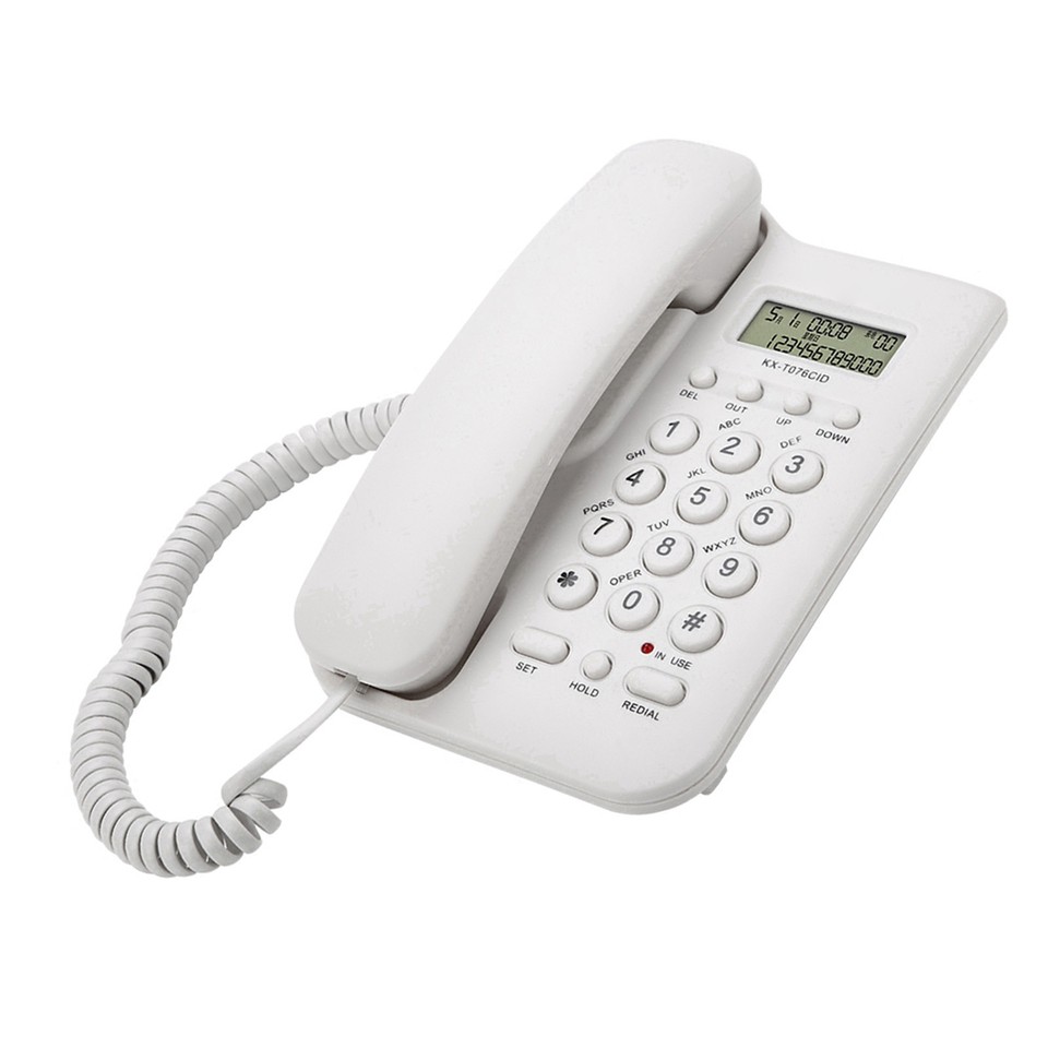 Corded Wired Phone Landline Telephone Home Office Desktop Caller ID ...