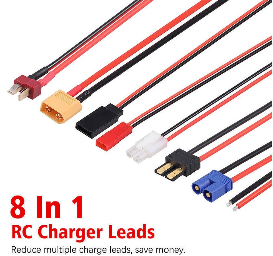 RC Lipo Battery Charger Adapter Connector Splitter 8 in 1 Octopus ...