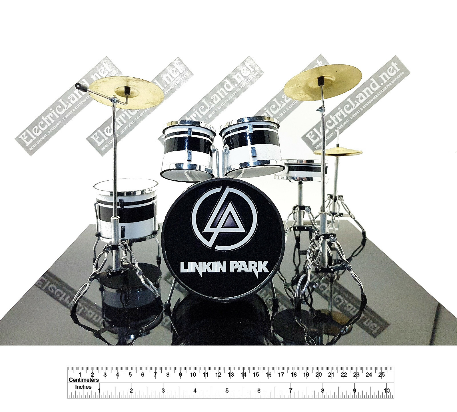 Mini Drum set LINKIN PARK Chester tribute scale 1:4 miniature ...