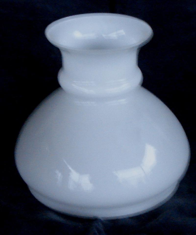 Nice Vintage Pressed Flashed White Opaque Glass Light Shade, VERY GOOD ...