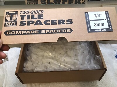 Tavy 2-Sided Tile Spacers Tavy Ceramic Floor Tile Spacers 1/8” Grout ...