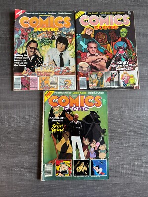 Comics Scene Magazine Lot - 3 Book Lot - Lower to Mid Grade Lot ...