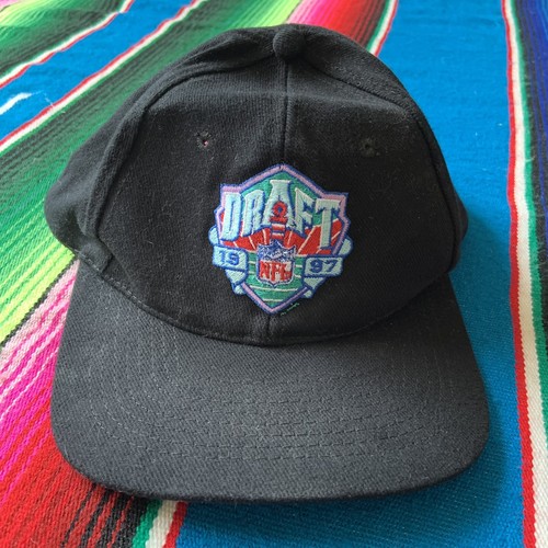 Vintage RARE KC 1997 NFL Draft Seahawks Hat Cap Black Embroidered | eBay