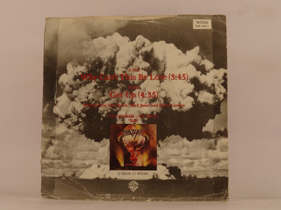 VAN HALEN WHY CANT THIS BE LOVE (113) 2 Track 7" Single along with ...