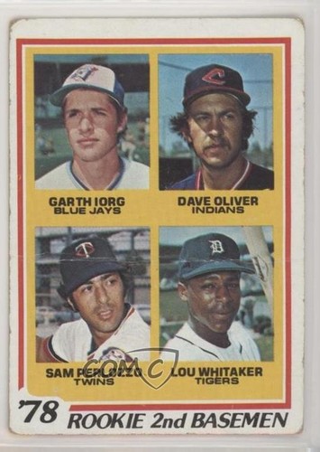 1978 Topps 2nd Basemen Garth Iorg Dave Oliver Sam Perlozzo #704 Rookie ...