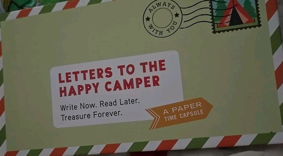 Letters & STICKERS Happy Camper Lea REDMOND Write Now Read Later Time ...