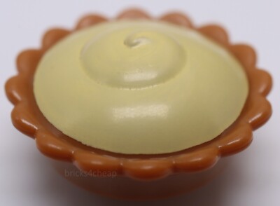 Lego Medium Nougat Pie with Bright Light Yellow Cream Filling Pattern ...