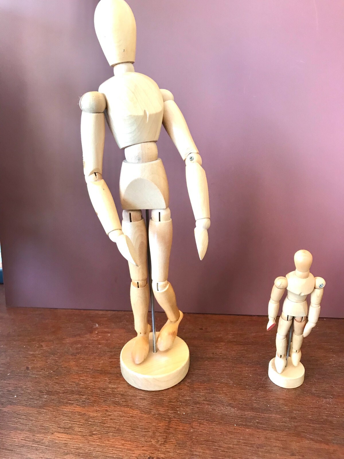 Artist Jointed Wooden Poseable Figure Mannequin 12" and 5" | eBay