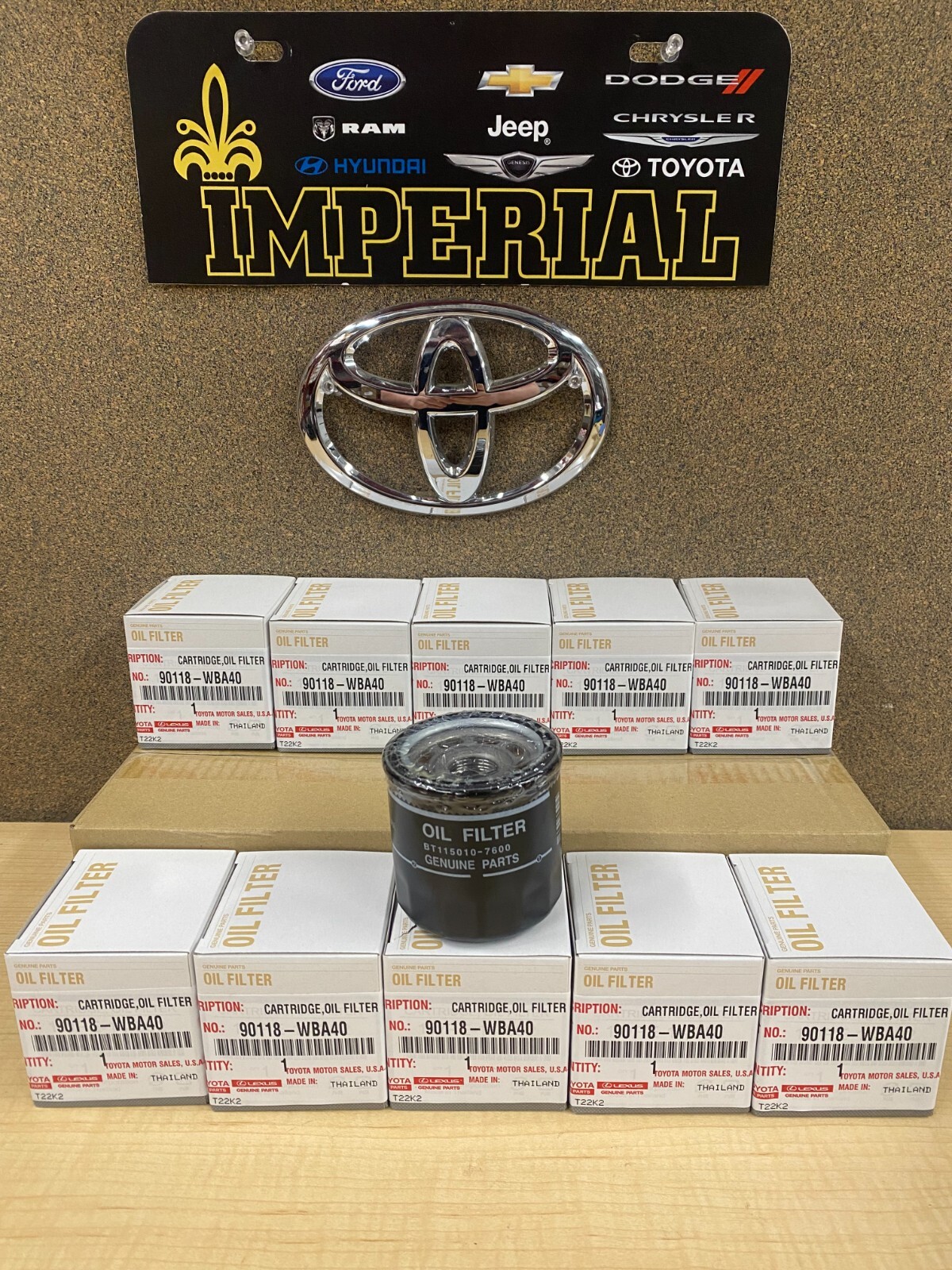 TOYOTA GENUINE OEM OIL FILTER QUANTITY PACK OF 5 PART# 90118WBA40 90118 ...