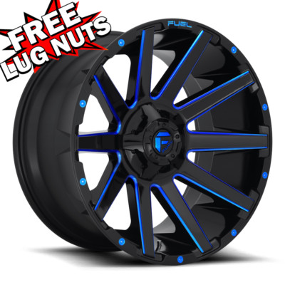 20 inch 20x10 FUEL D644 CONTRA BLACK wheel rim 5x5 5x127 -18 | eBay