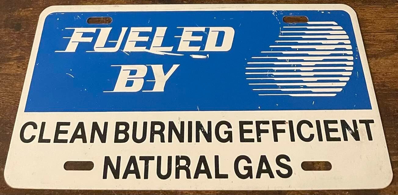 Fueled By Clean Burning Efficient Natural Gas Booster License Plate | eBay