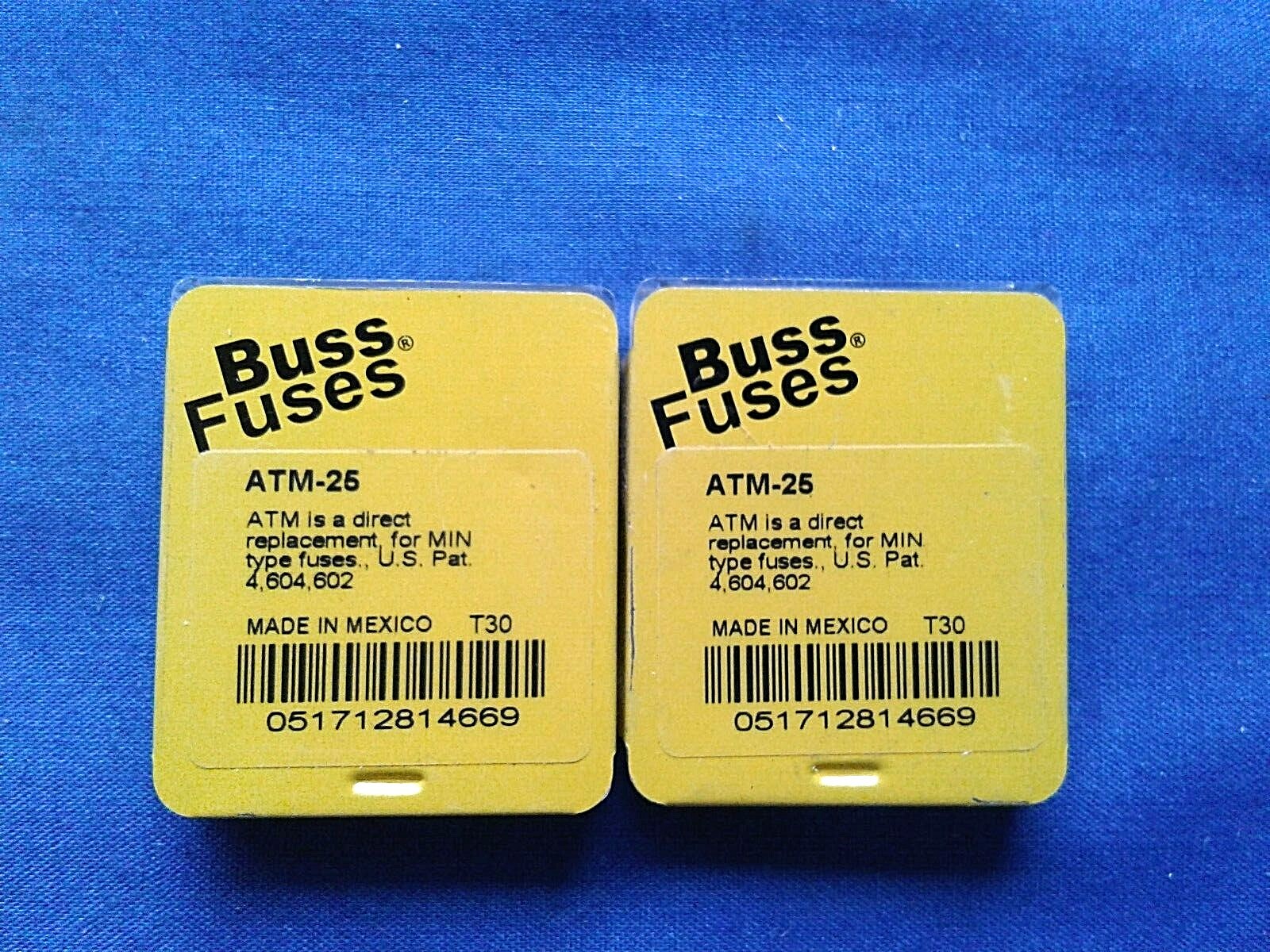 Buss 25 Amp Fuses # ATM-25 Set of 2 Packs (10 Fuses) | eBay