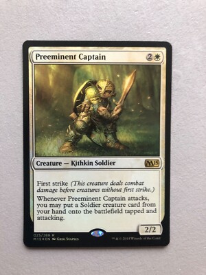Mtg Carte Magic M15 Preeminent Captain FOIL NM | eBay