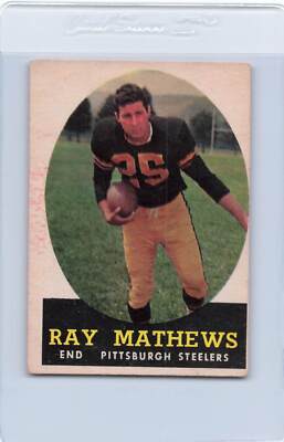 1958 Topps #78 Ray Mathews Steelers VG/EX *DA7796 | eBay