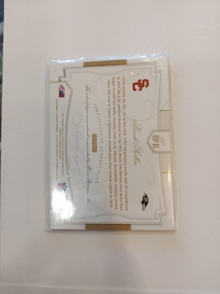 2015 Flawless College/NFL Ruby Buck Allen RC Patch /20 | eBay
