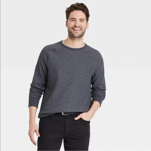 GOODFELLOW Men's Thundering Gray Pullover Knit Sweater Large | eBay