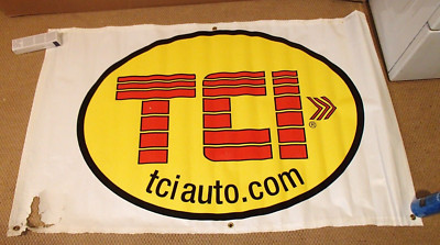 TCI Auto Garage Race Fans Banner White Car Auto Racing Vinyl Banner 36 ...