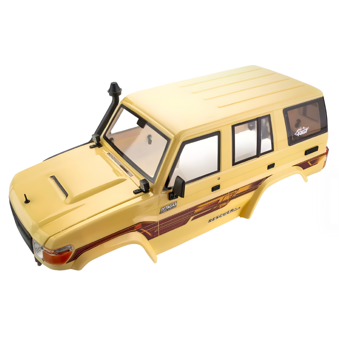 RGT Toyota Land Cruiser 76 Series Troopy Sand RC 1/10 Body Shell LWB ...
