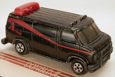 Ertl A-Team GMC Van Black Tampo Paint 1/64 Scale Vintage USA | eBay