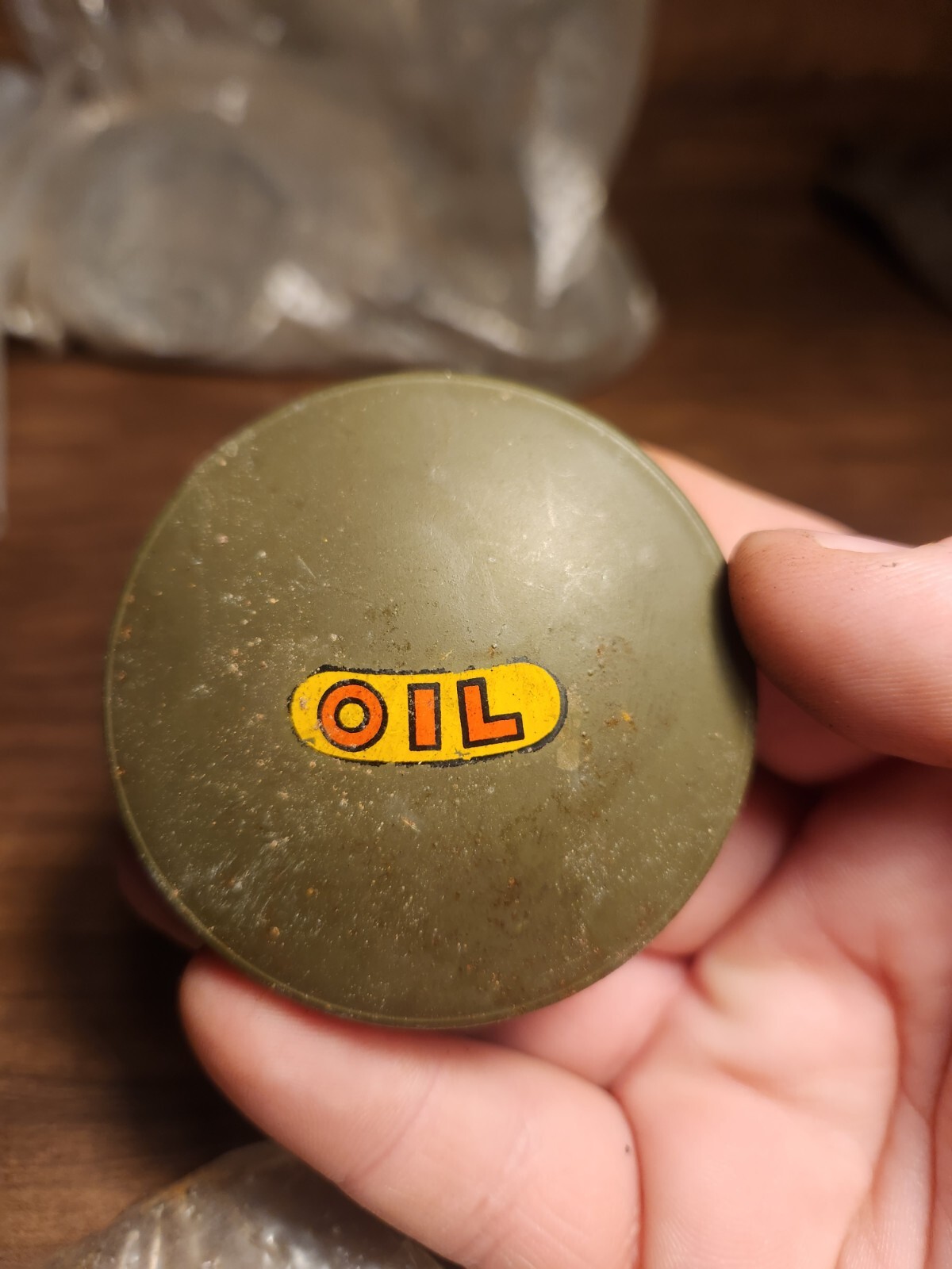 Harley Davidson WL WLA WLC WLD Flathead NOS Green Oil Cap Tank 3507-37N ...