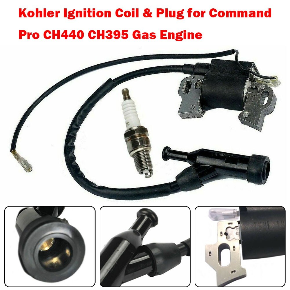Gas Engine Ignition Coil & Spark Plug Combo For CH440 CH395 Compatible ...