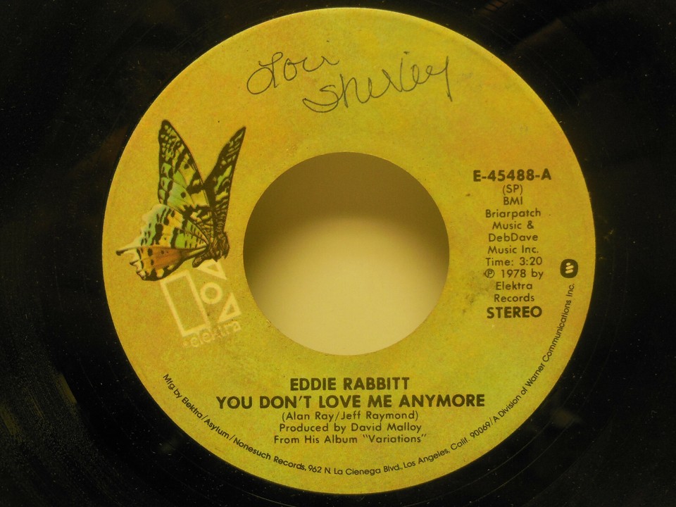 EDDIE RABBITT: You Don't Love Me Anymore / Caroline, 45 RPM. VG | eBay