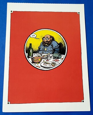 Postcard R Crumb Eating 2006 Pomegranate 6.20"x4.75" | eBay
