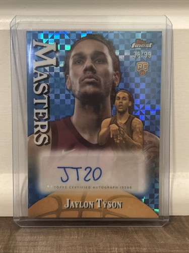 2024-25 Topps Finest - Autograph Jaylon Tyson, Blue Geometric Refractor ...