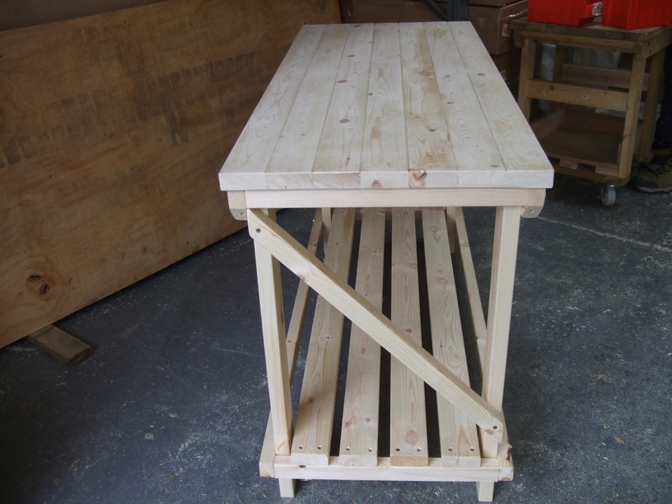 wooden work bench 2FT UP TO 7FT HEAVY DUTY WOODEN WORK BENCH suitable ...