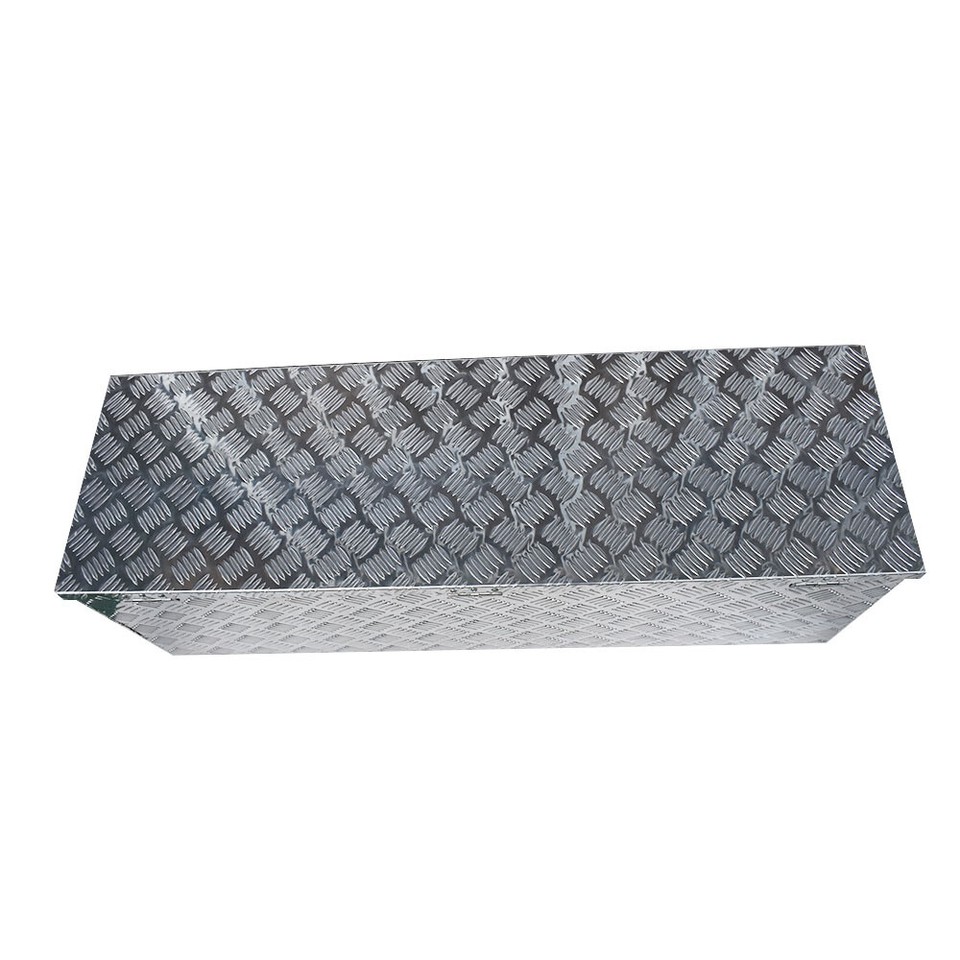 49" Cuboid Aluminum Pickup Tool Box for Garage Jobsite Flatbed Trailer ...