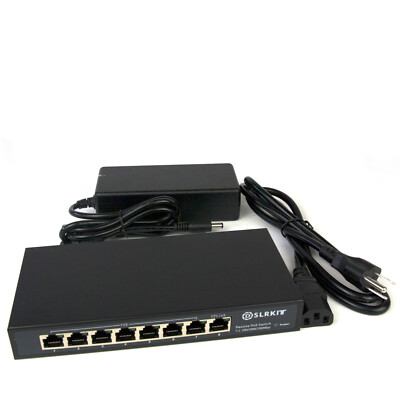 ALL Gigabit 120W 8 Ports 24V Passive PoE Switch Injector UBNT AP UAP AC ...