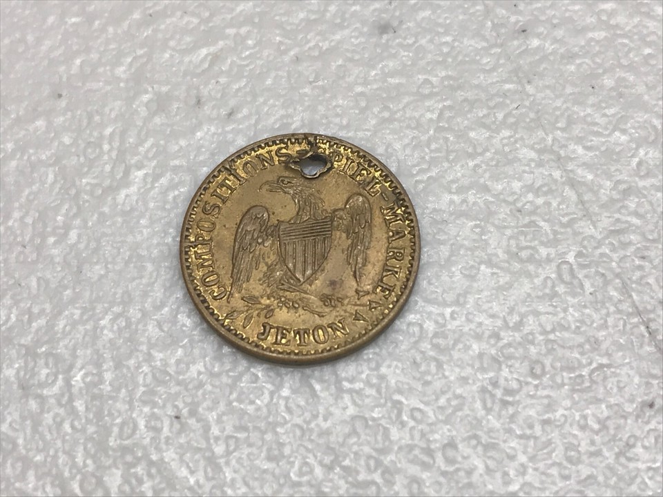 Vintage Token Liberty Head Eagle Compositions Spiel Marke Jeton | eBay