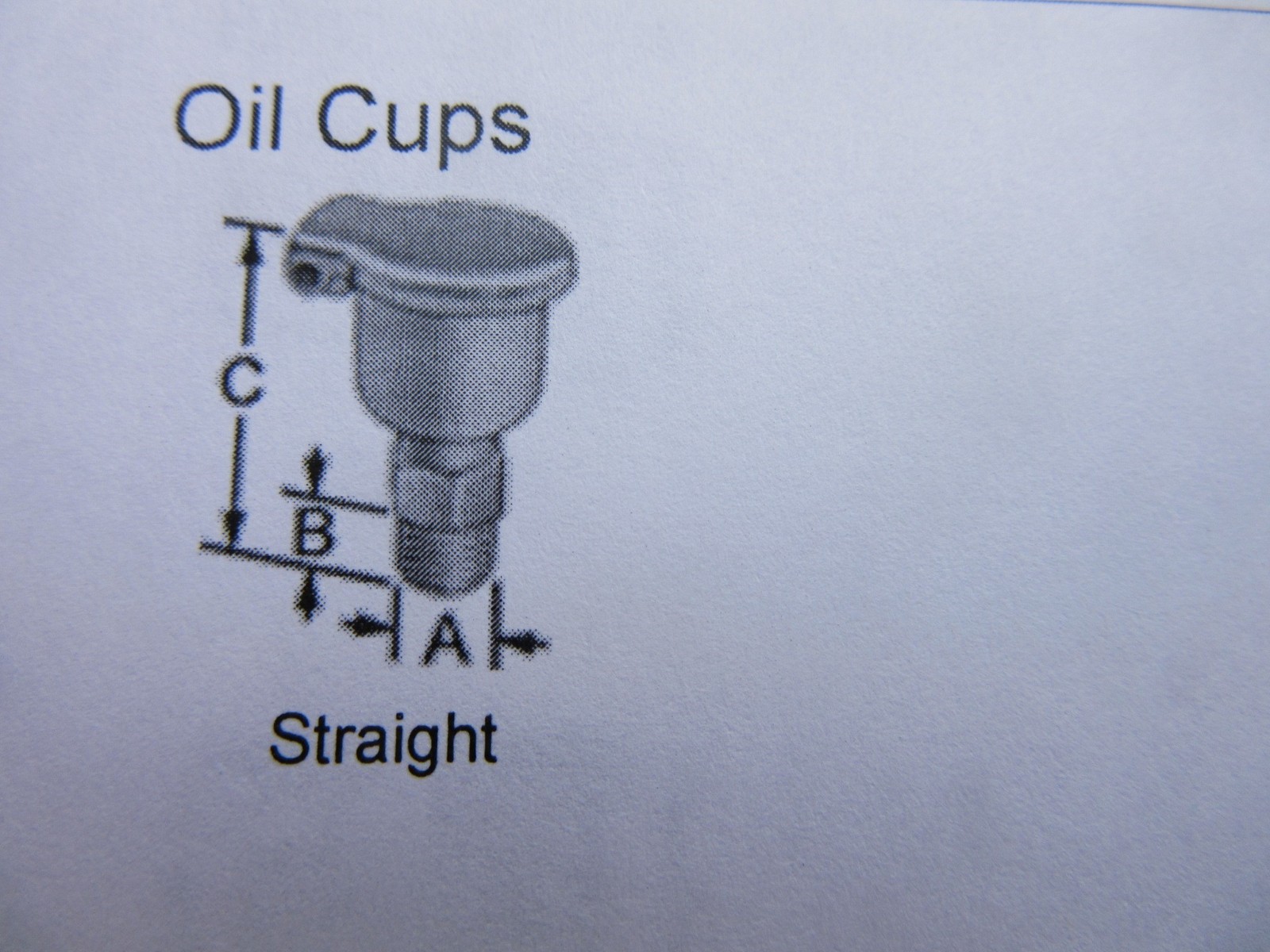 1/4 NPT Gits Bros MFG Co. Old Stock Threaded Oil Cup Hit Miss Engine ...