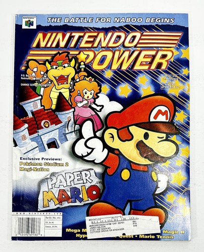 Nintendo Power Vol 141 Paper Mario With Pokemon Stadium 2 Poster/Comic ...