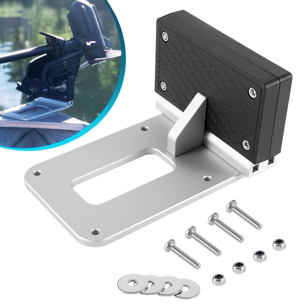 Transom Trolling Motor Mount Universal for Kayaks / Kayak Motor Mount ...