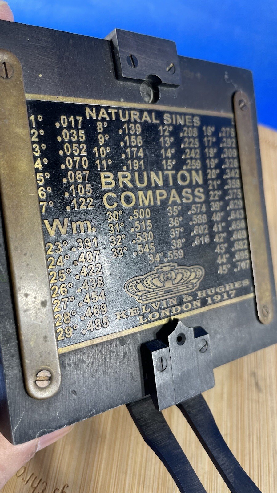 Brunton Natural Sines Compass, Kelvin & Hughes London 1917 | eBay