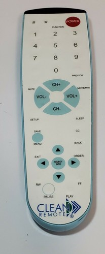 Clean Remote Universal TV Remote Control Hotel Motel tested | eBay