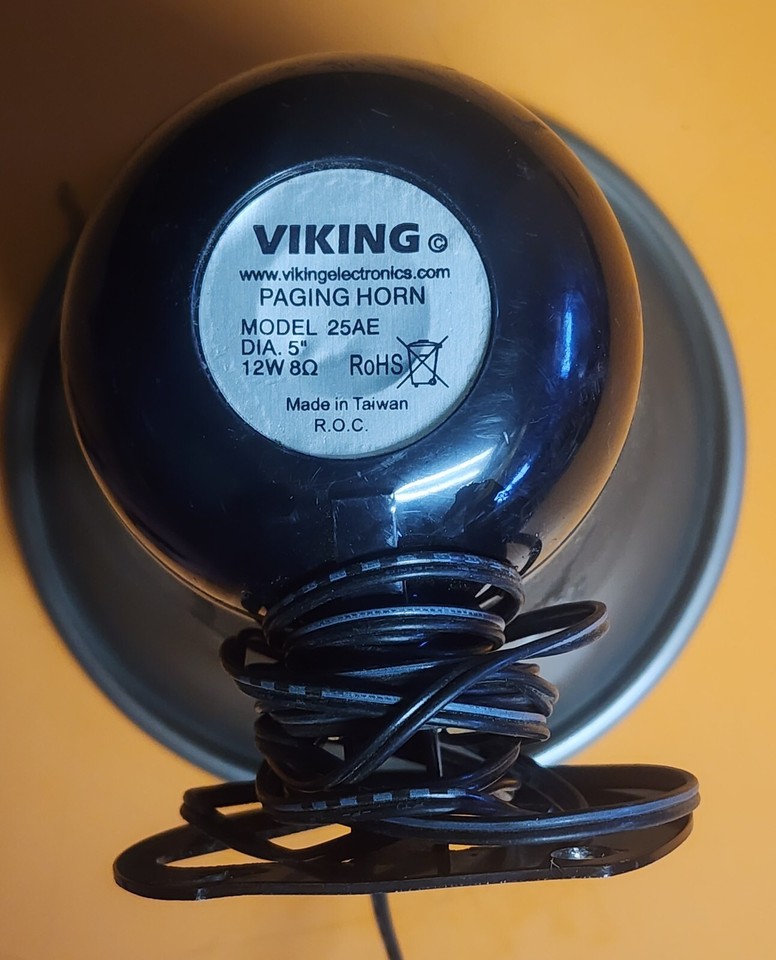 Viking Paging Horn 25AE 12W 8 OHM Weather Resistant | eBay