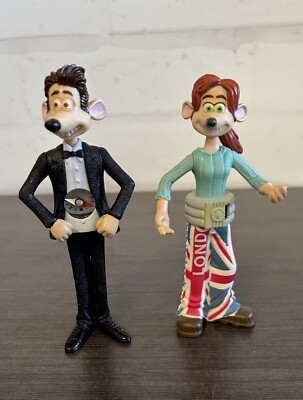 Mcdonalds 2006 Flushed Away 5" Poseable Roddy Rat & Rita Action Figures ...
