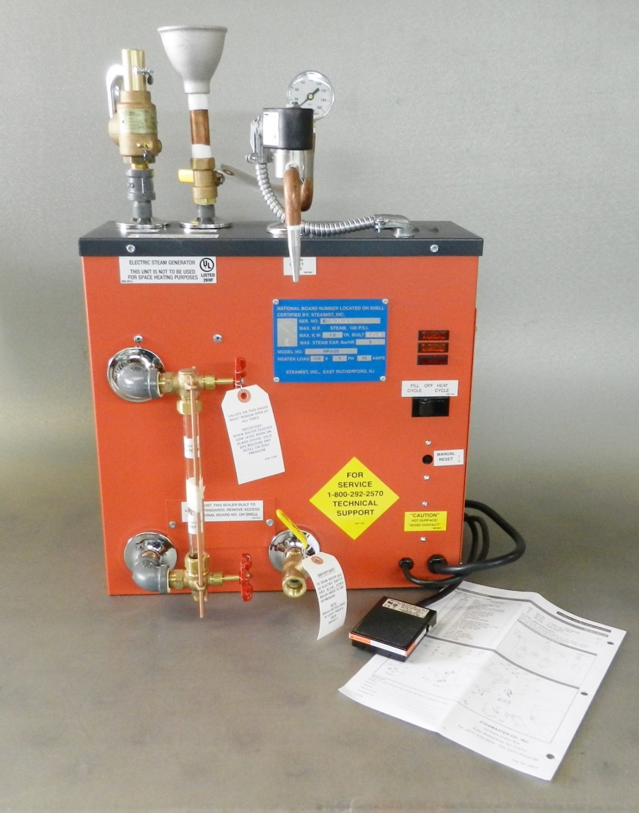 STEAMASTER HPJ-2S Jewelry Steamer Jewelers Steam Cleaner Boiler Machine ...