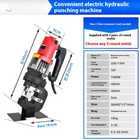 Portable Electric Hydraulic Punching Machine Channel Steel Opening ...