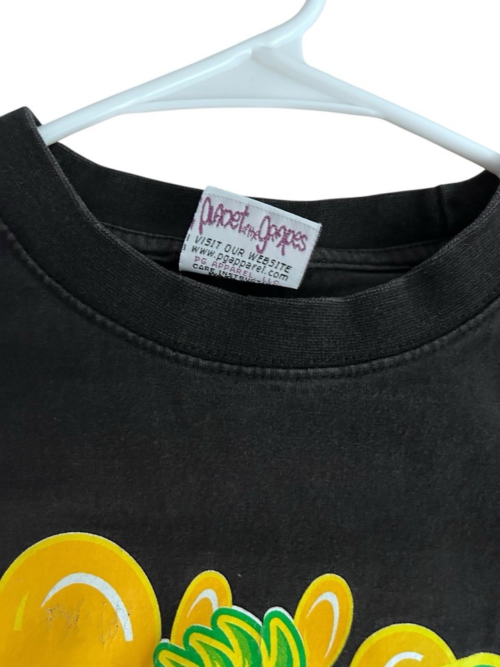 Planet Grapes Pineapple Kush Logo T-Shirt Black Yellow Graphic Mens 4XL ...