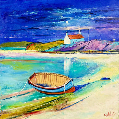 Natalie Souter Original Scottish Oil Painting "Resting on the Barra ...