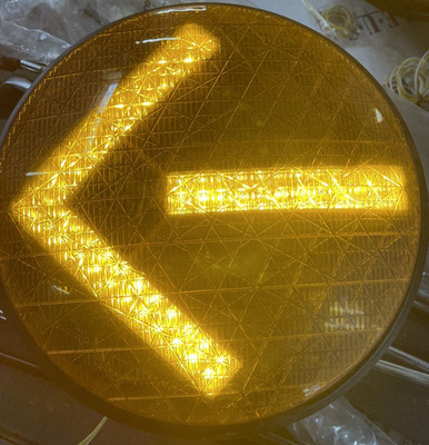 Traffic Signal Light 12" OEM DIALIGHT Yellow Arrow LED Lense Gasket NOS ...