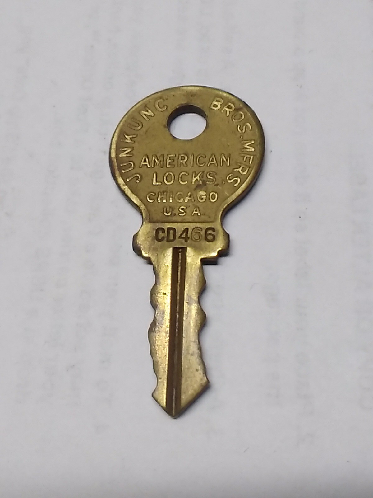 American Lock Key # CD 466 CD466 original for Coin Operated Vending ...