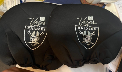 LAS VEGAS RAIDERS--SET OF 2 HEADREST COVERS | eBay