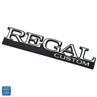 1988-94 Buick Regal Custom Emblem Black / Silver GM 10156895 New | eBay