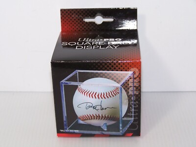 Ultra Pro Square Baseball Ball Holder Cube Display Case with 3 Prong ...
