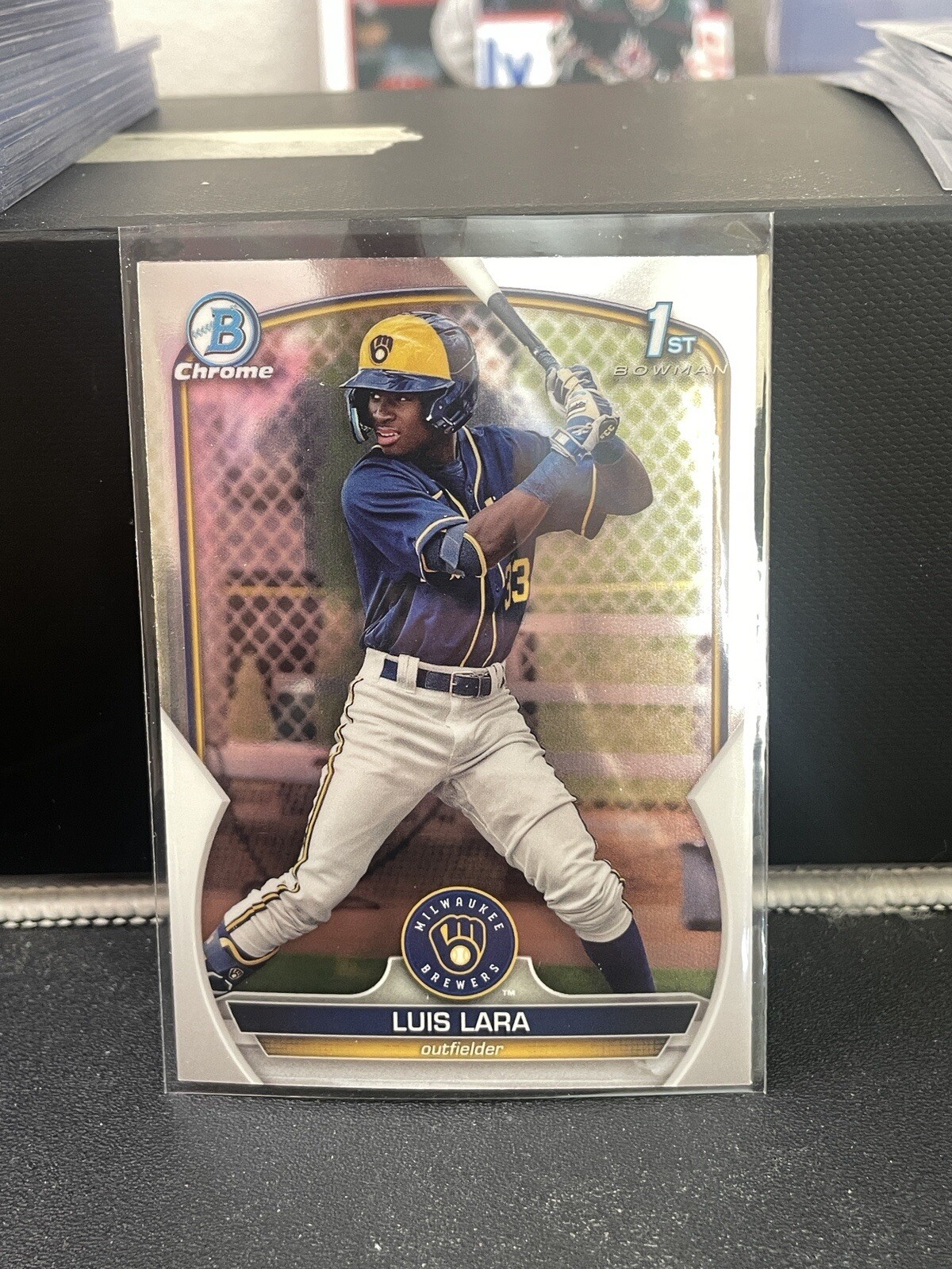 Luis Lara 1st Bowman 2023 Bowman Chrome Prospects #BCP-100 Milwaukee ...
